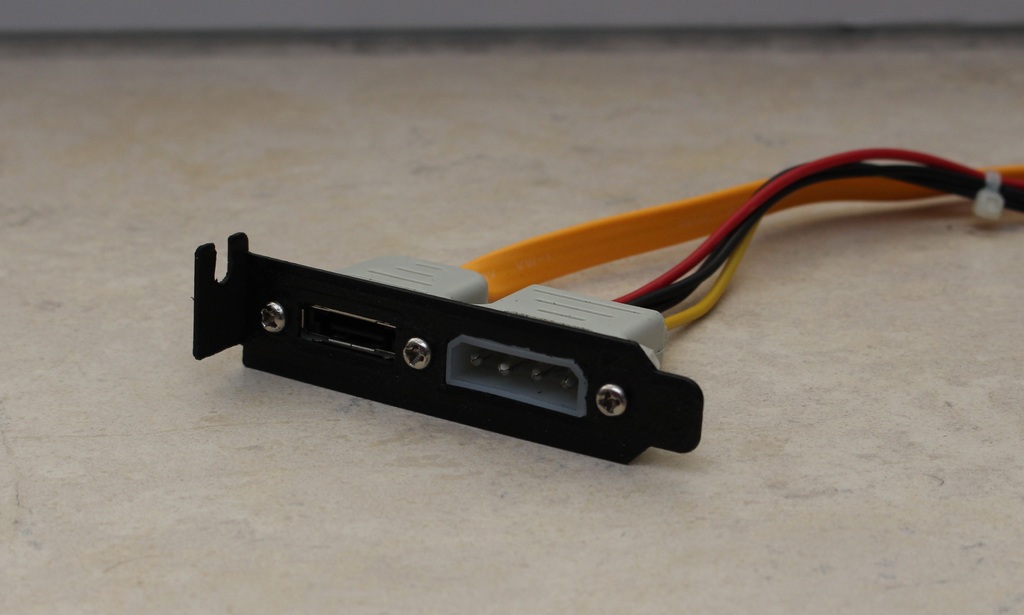 PCI Low Profile E Sata and Power Bracket by bladel | Download free STL ...