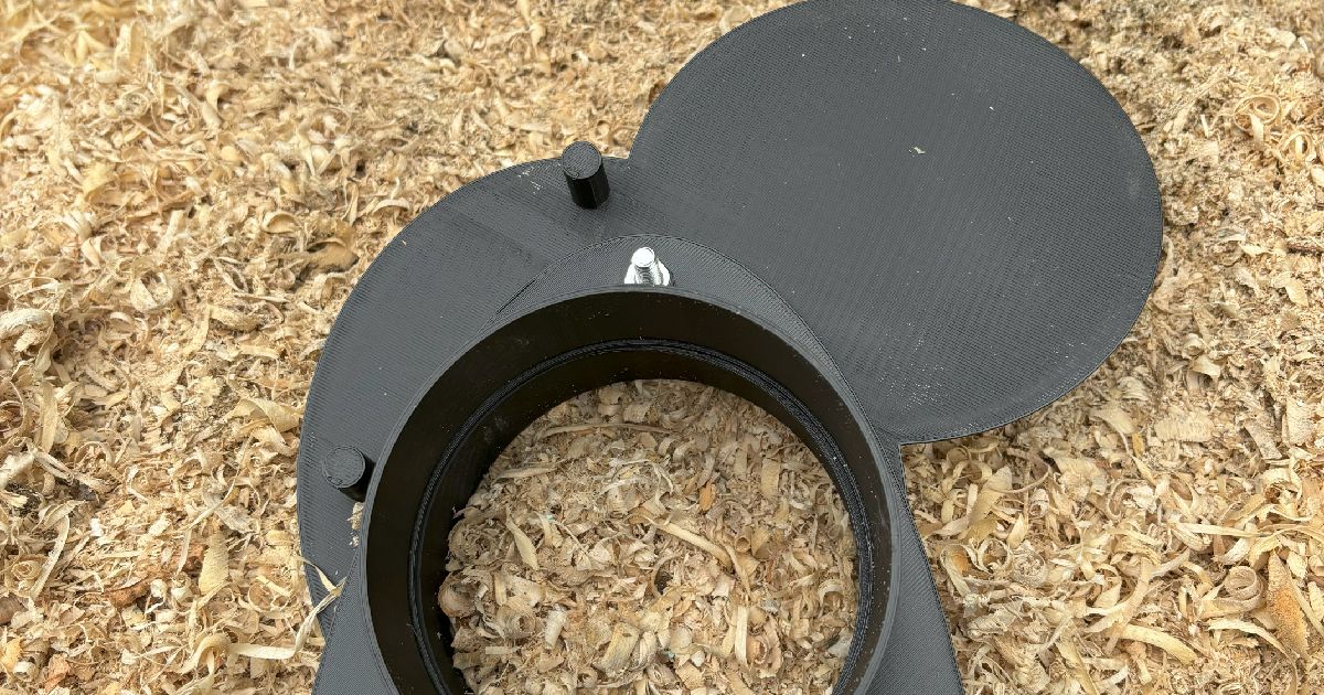 Blast Gate for 4 inch 100mm sewer pipe by Chris Inguelph | Download ...