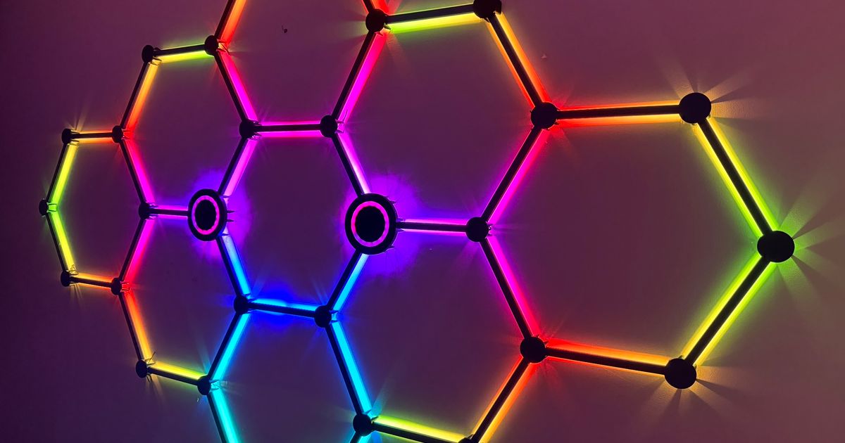 ExoWall v2 "Hex Led Wall Art" by DutchWorkX3D | Printables Store