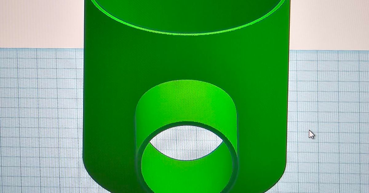 4 inch x 4 inch x 2 inch pipe tee by 3d_goodtimes | Download free STL ...