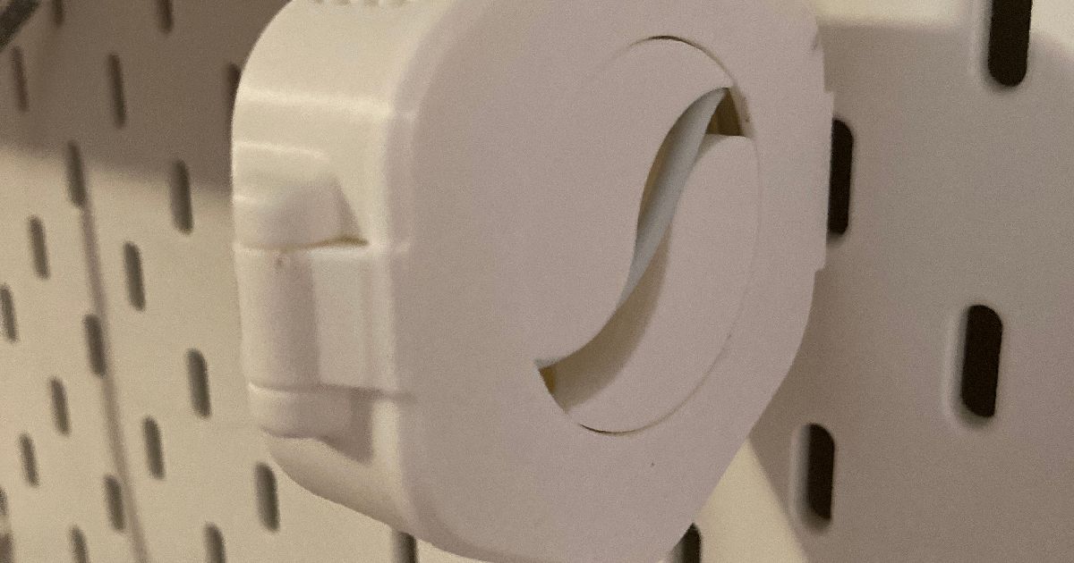 Skadis Cable Winder by Ruxi | Download free STL model | Printables.com