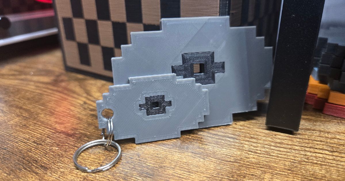 Minecraft Disc Keychain by Ironmen551 | Download free STL model ...
