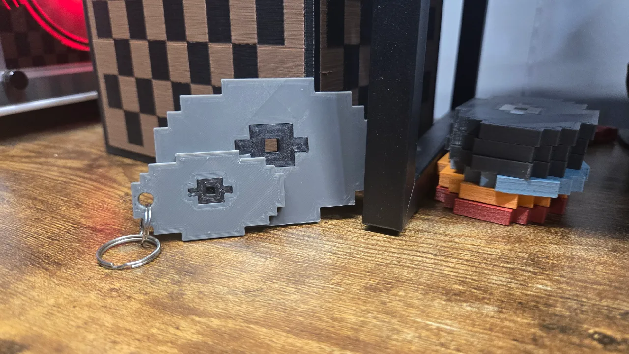 Minecraft Disc Keychain by Ironmen551 | Download free STL model ...