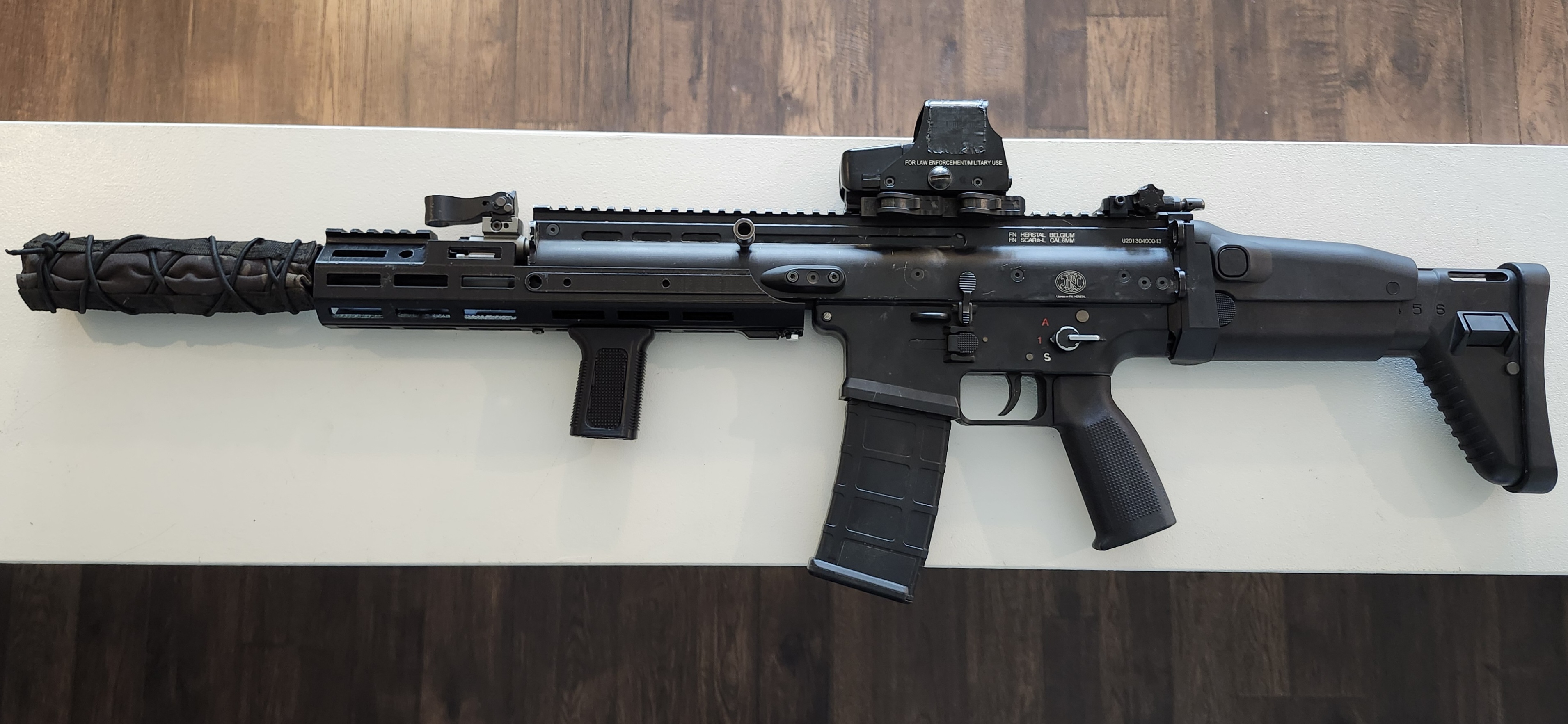 Mlok handguard for WE-Tech SCAR airsoft rifles by Shirley Productions ...