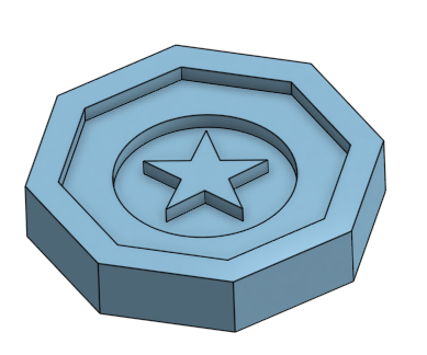 Star Token by AMZ | Download free STL model | Printables.com