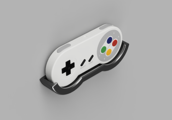 SNES Controller Holder Mount by WillMakesTV | Download free STL model ...