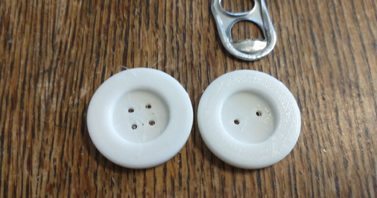 25mm Wide Ridge Button by Books | Download free STL model | Printables.com