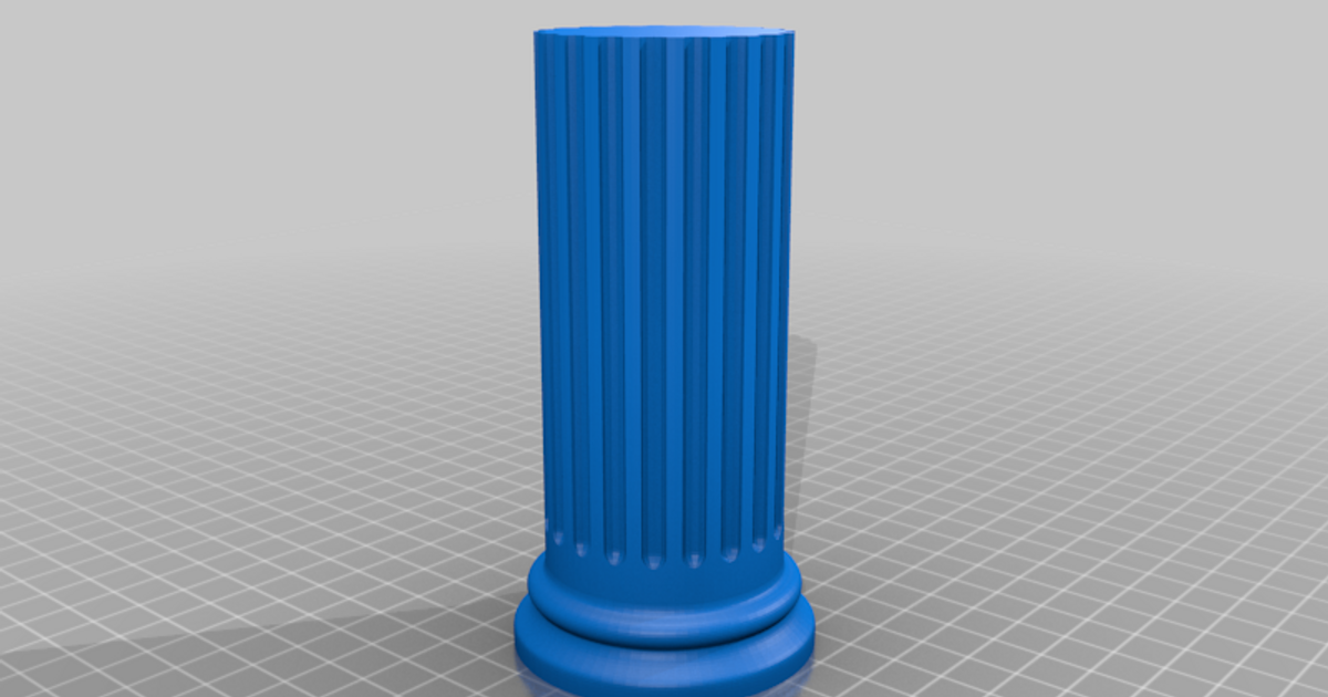 Column Mould (one time) for Concrete by Carsten | Download free STL ...