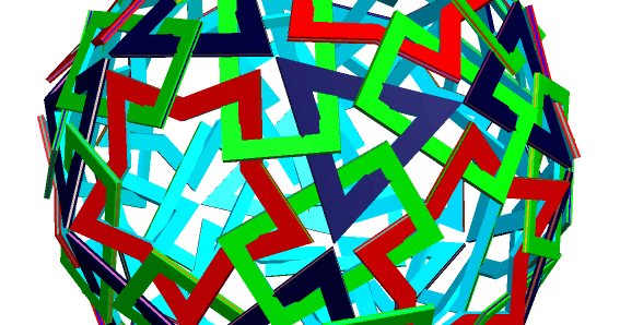 STAR RHOMBICOSIDODECAHEDRAL POLYLINK 1 by Albert P. Carpenter ...