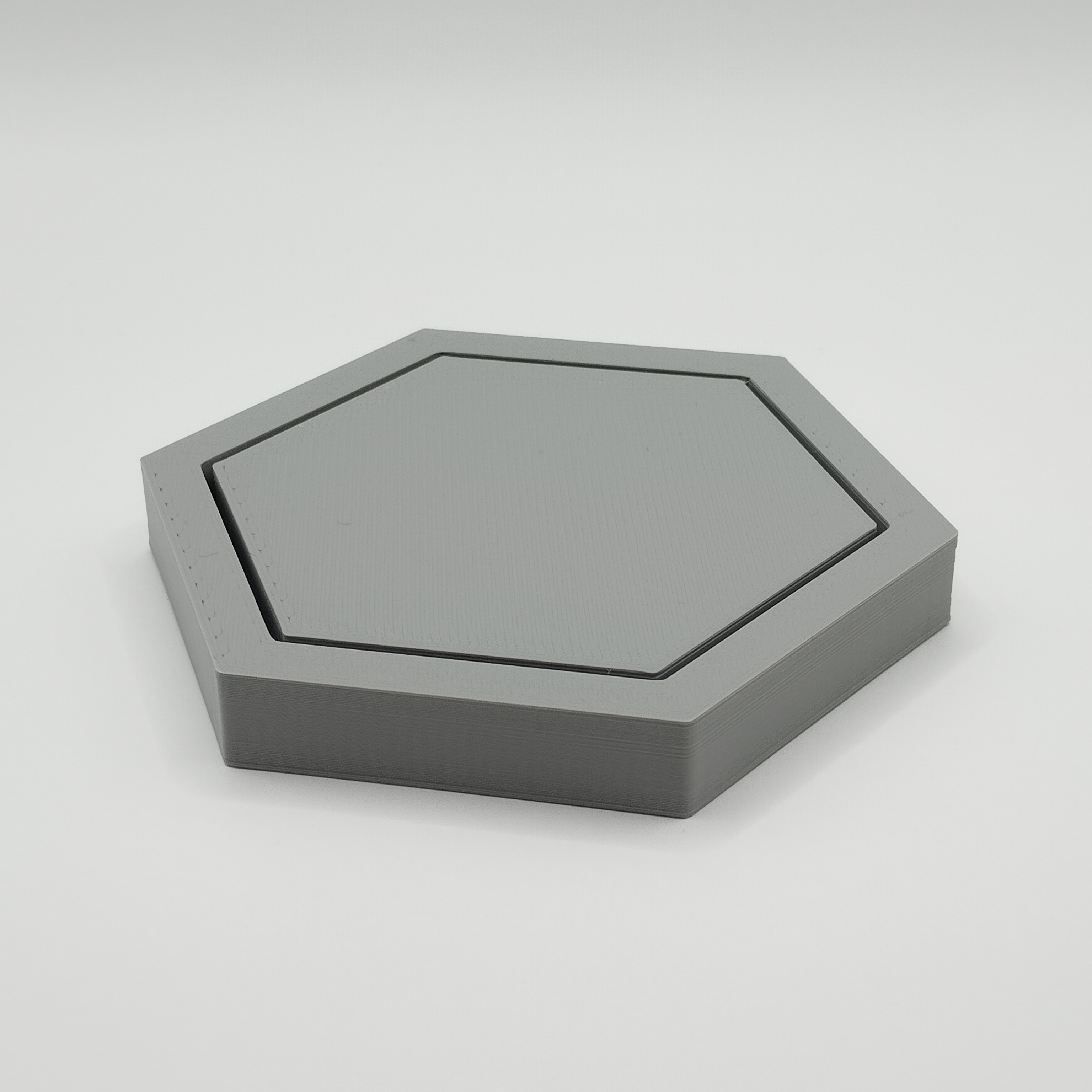 Hexagonal Design Coaster by Deltaprints | Download free STL model ...