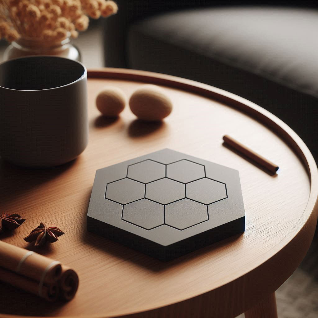 Minimalist Hexagonal Coaster by Deltaprints | Download free STL model ...