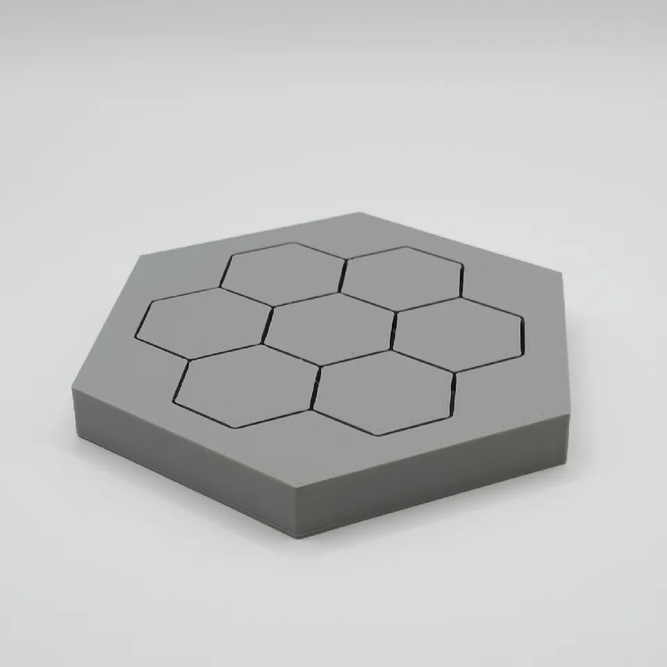 Minimalist Hexagonal Coaster by Deltaprints | Download free STL model ...