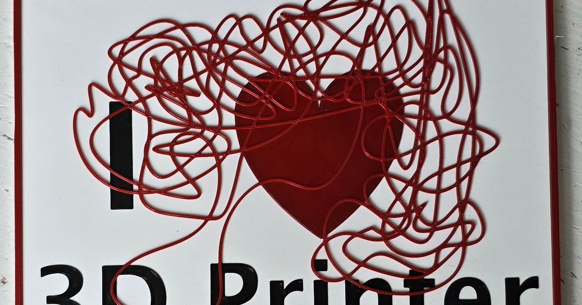 I love 3D Printer by John Pauw | Download free STL model | Printables.com