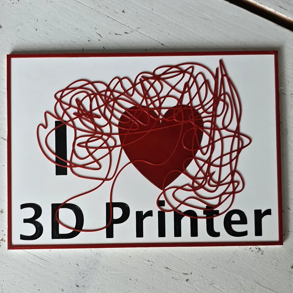 I love 3D Printer by John Pauw | Download free STL model | Printables.com