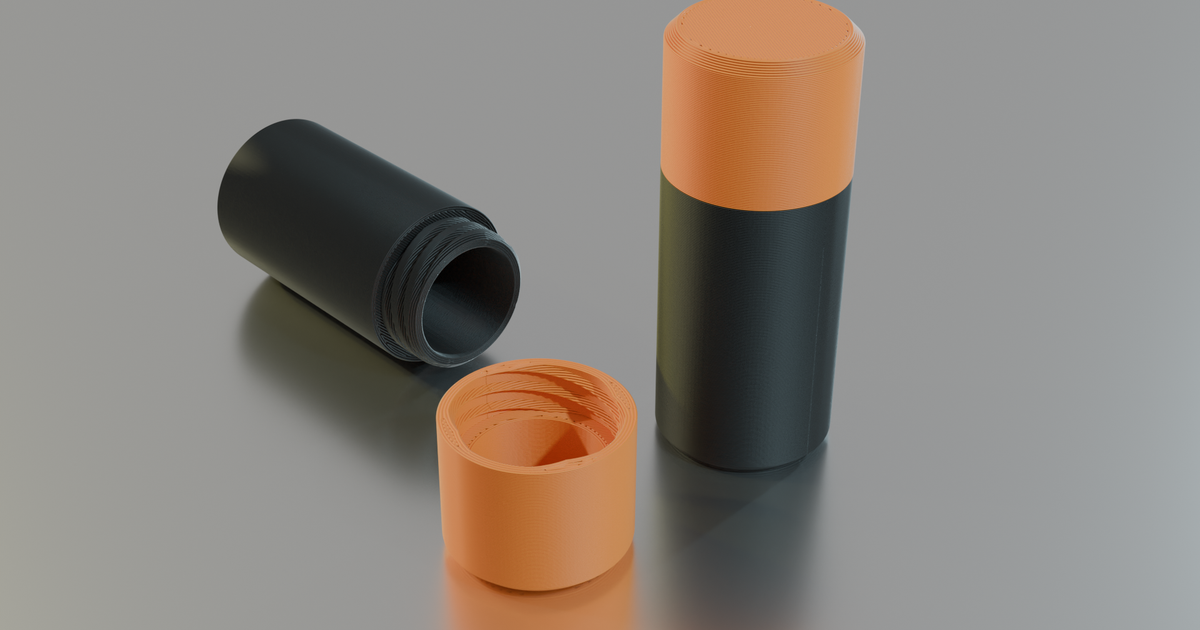 21700 Battery Case (variant P) by McAbra | Download free STL model ...