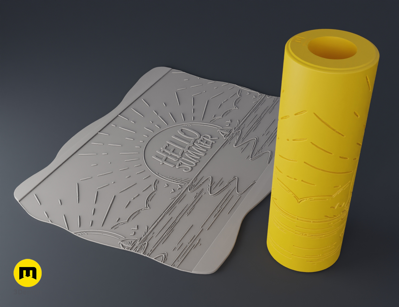 Summer Texture Rollers by 3Demon's Texture Rollers | Download free STL ...