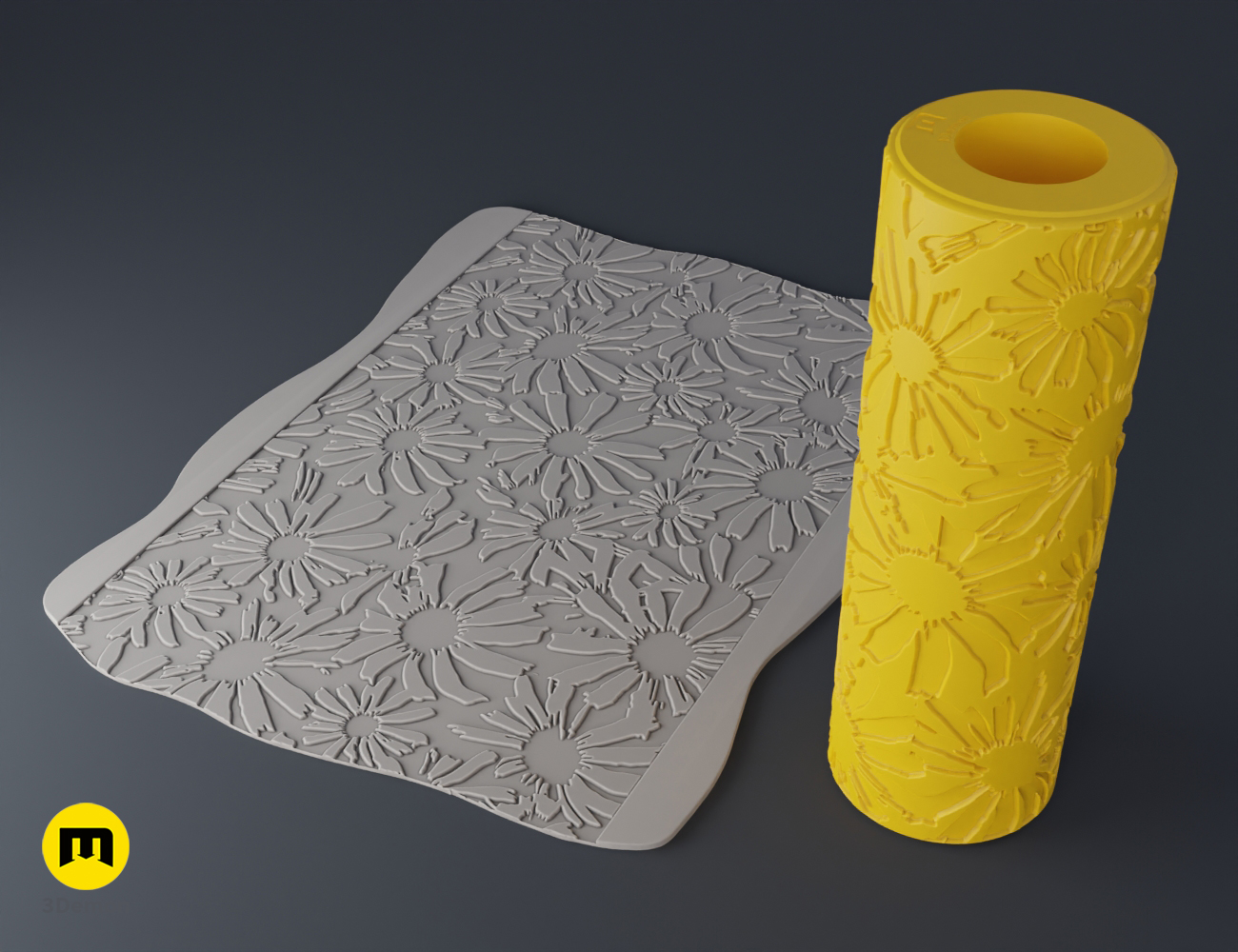 Summer Texture Rollers by 3Demon's Texture Rollers | Download free STL ...