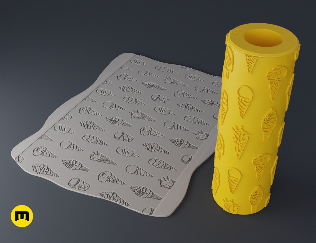 Summer Texture Rollers by 3Demon's Texture Rollers | Download free STL ...
