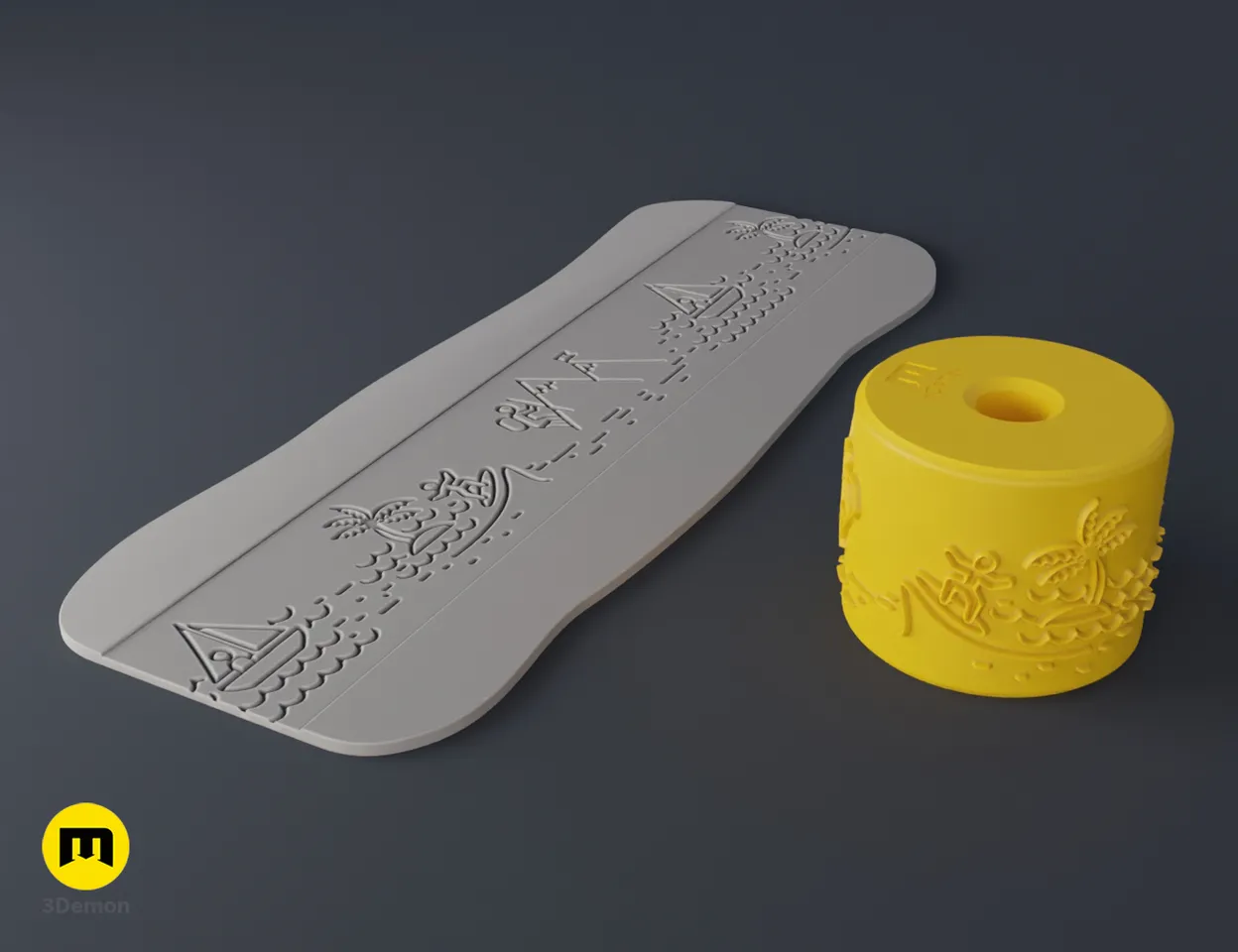 Summer Texture Rollers by 3Demon's Texture Rollers | Download free STL ...
