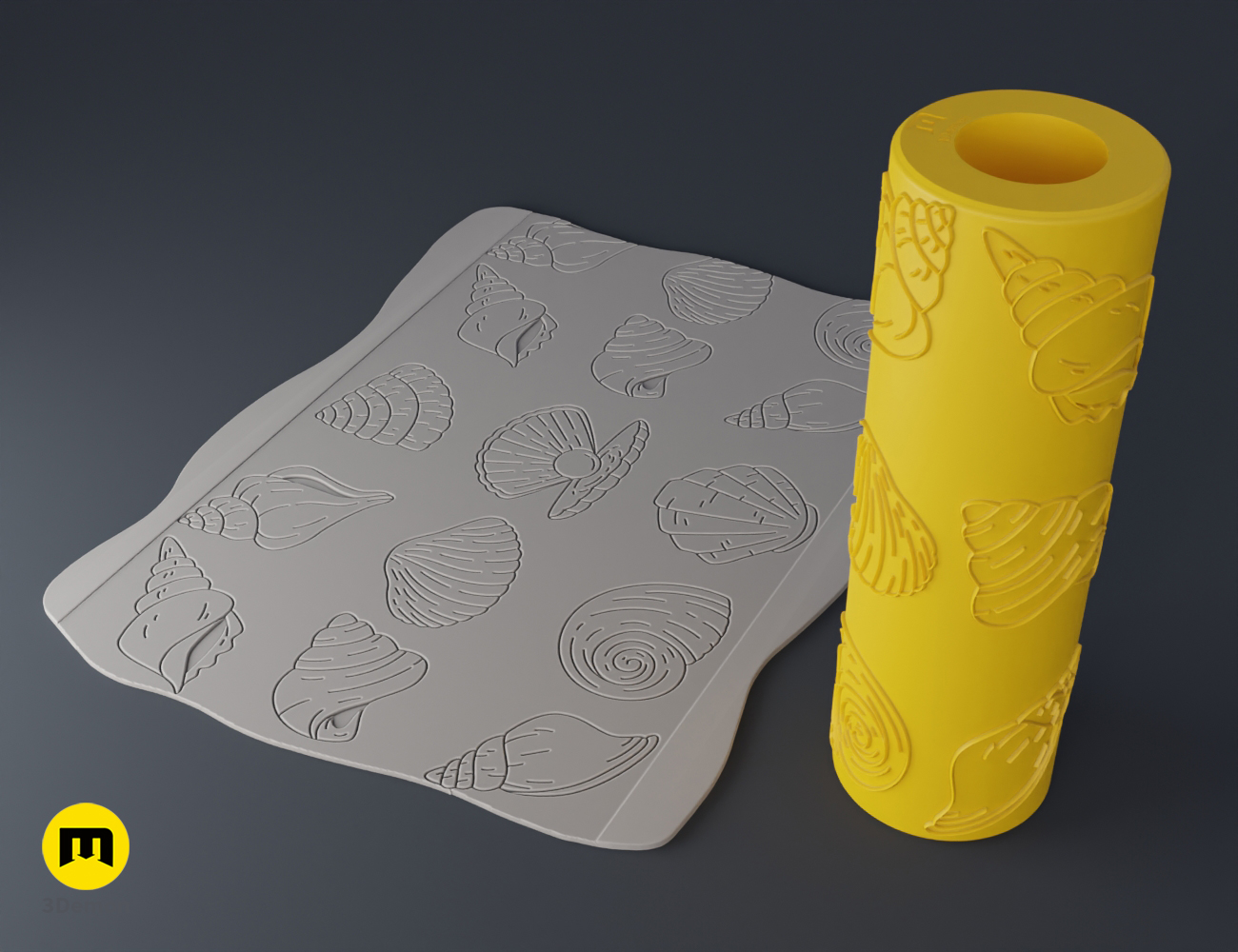 Summer Texture Rollers by 3Demon's Texture Rollers | Download free STL ...