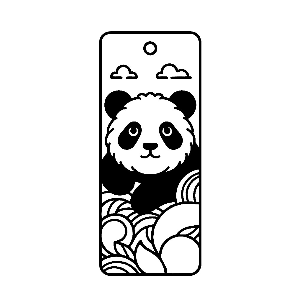 Bookmark - Panda - Pandabear by Eva Máčová | Download free STL model ...