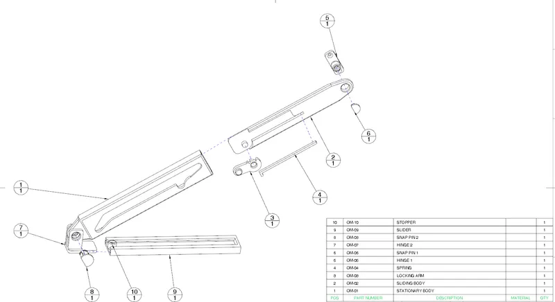 Latching mechanism for opening lids - heavy duty by Bobino | Download ...