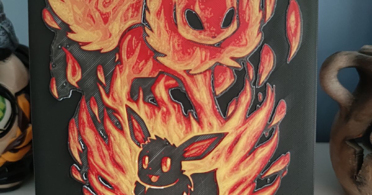 Hueforge fire eevee by Fernando Ureña Herrero | Download free STL model ...