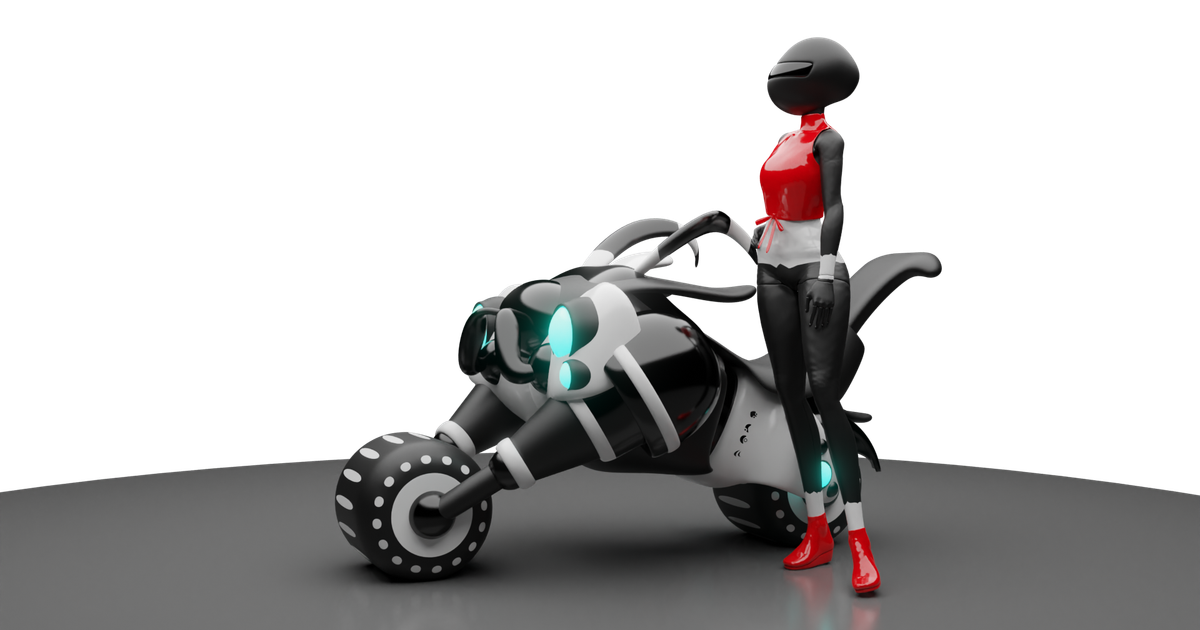 E-BUG Biker A - Concept Bug Motor Bike by Books | Download free STL ...