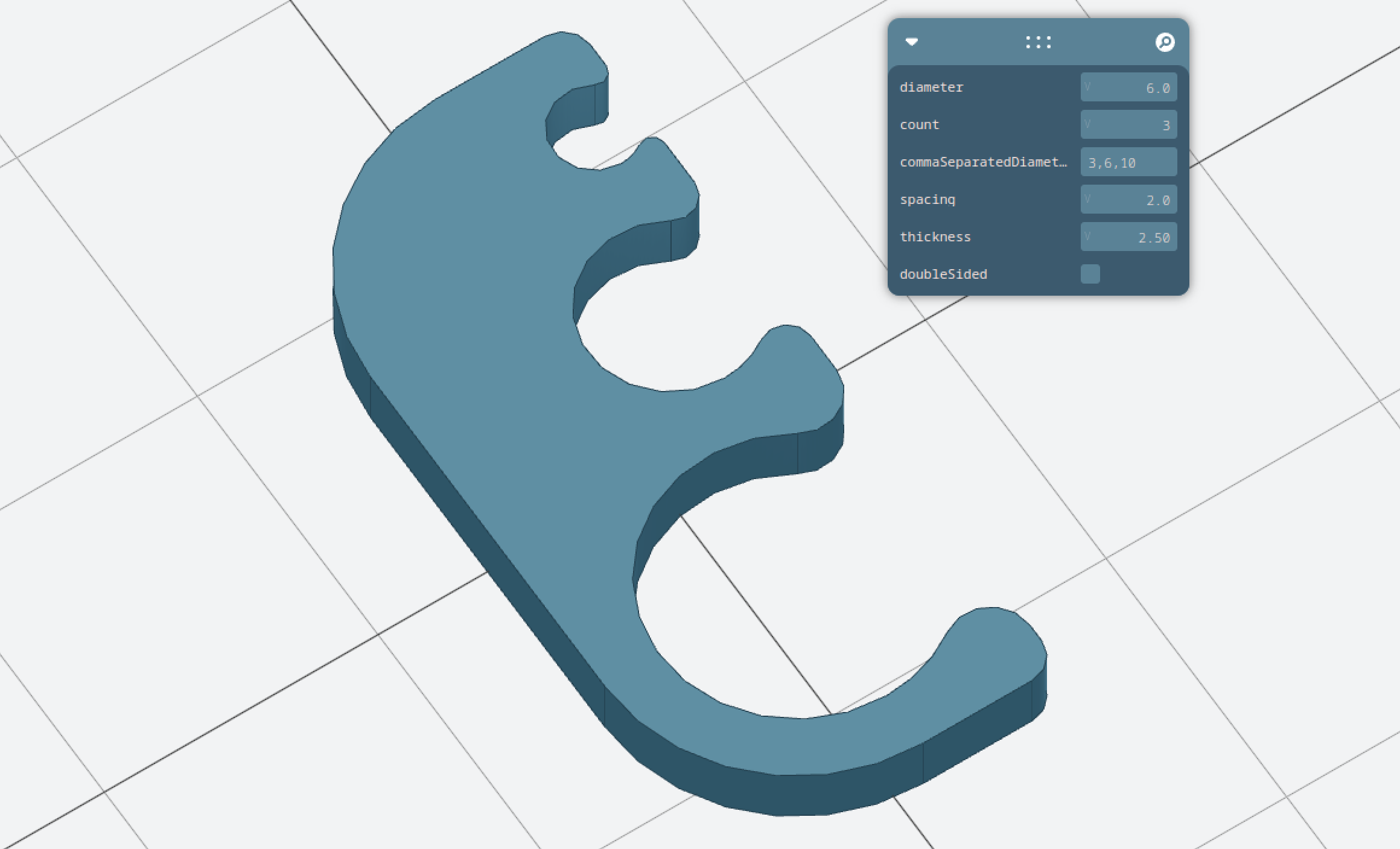 Parametric cable comb generator by Billiam | Download free STL model ...
