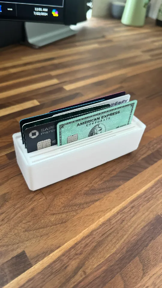 Gridfinity Credit Card Holder by Jacob Lightfoot | Download free STL model | Printables.com