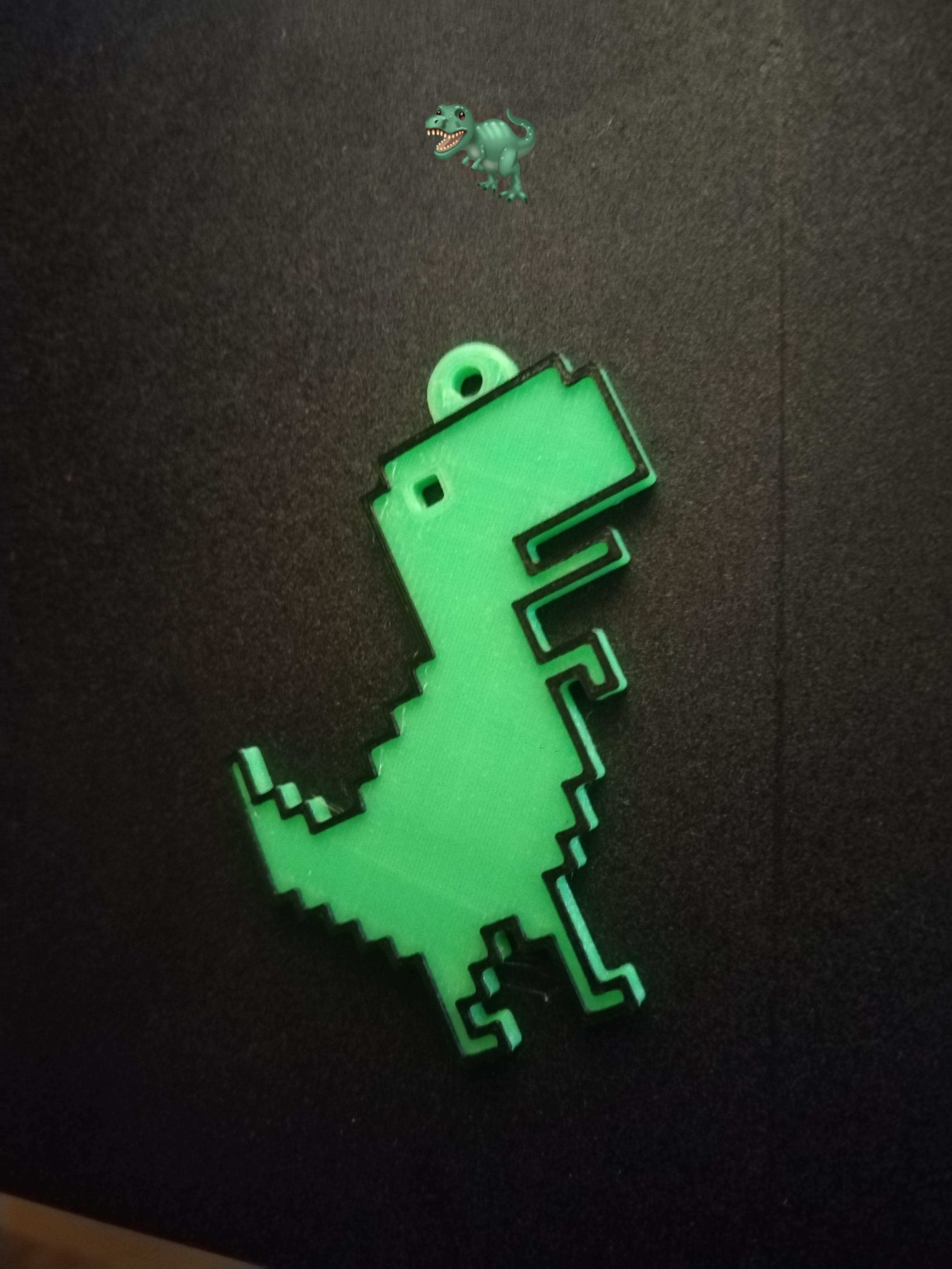 Llavero Dino Pixel T-Rex by Andy Sampedro | Download free STL model ...