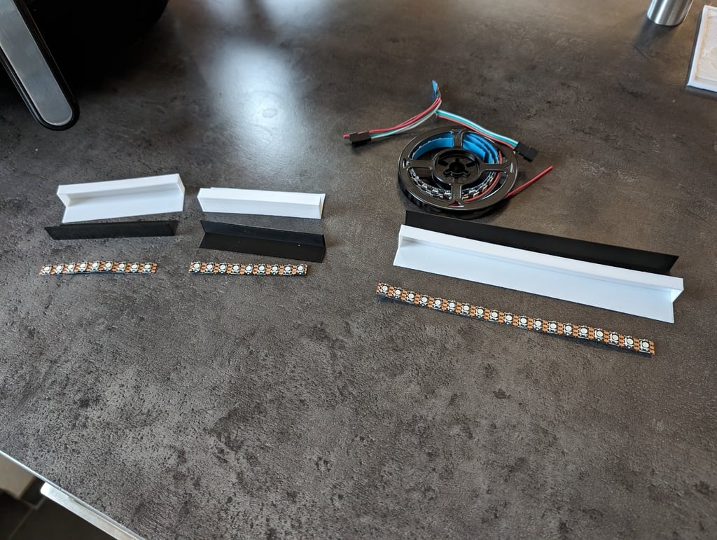 SIM REV LED und ABS Anzeige curved by r3m4 | Download free STL model ...