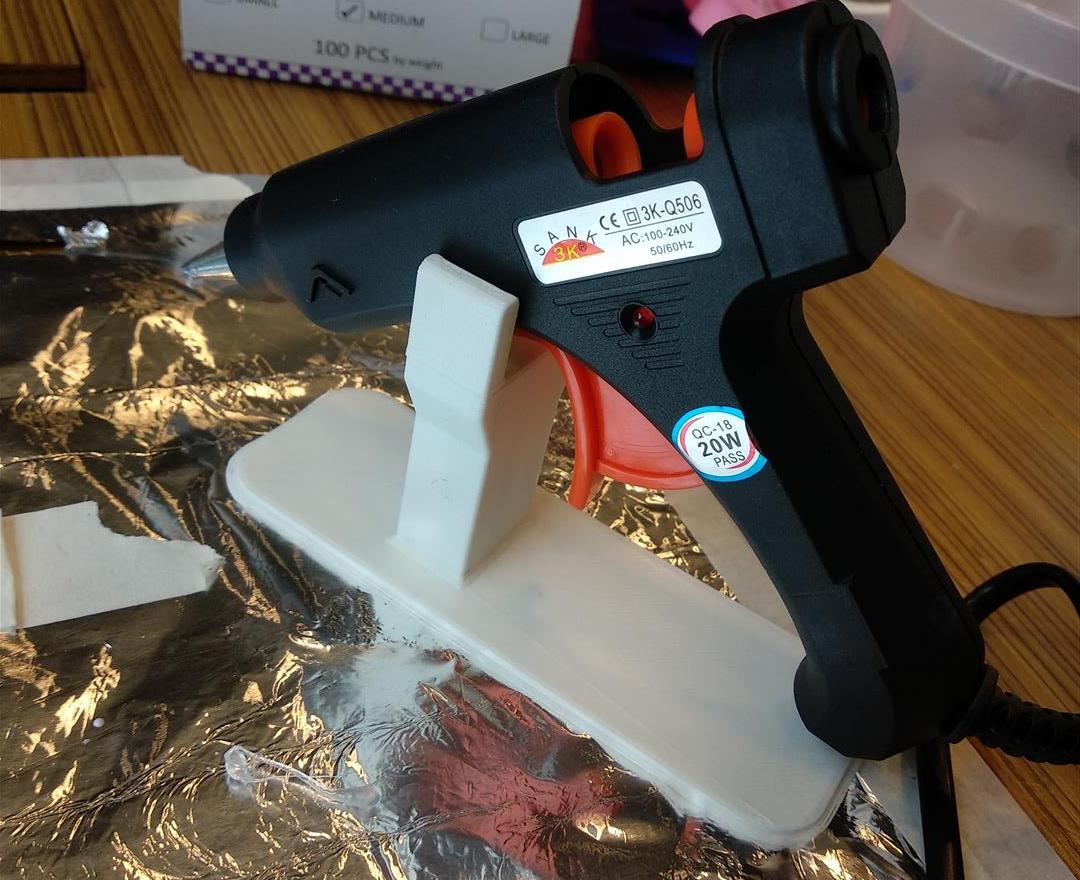 Basic Glue Gun Holder by Funbie Studios | Download free STL model ...