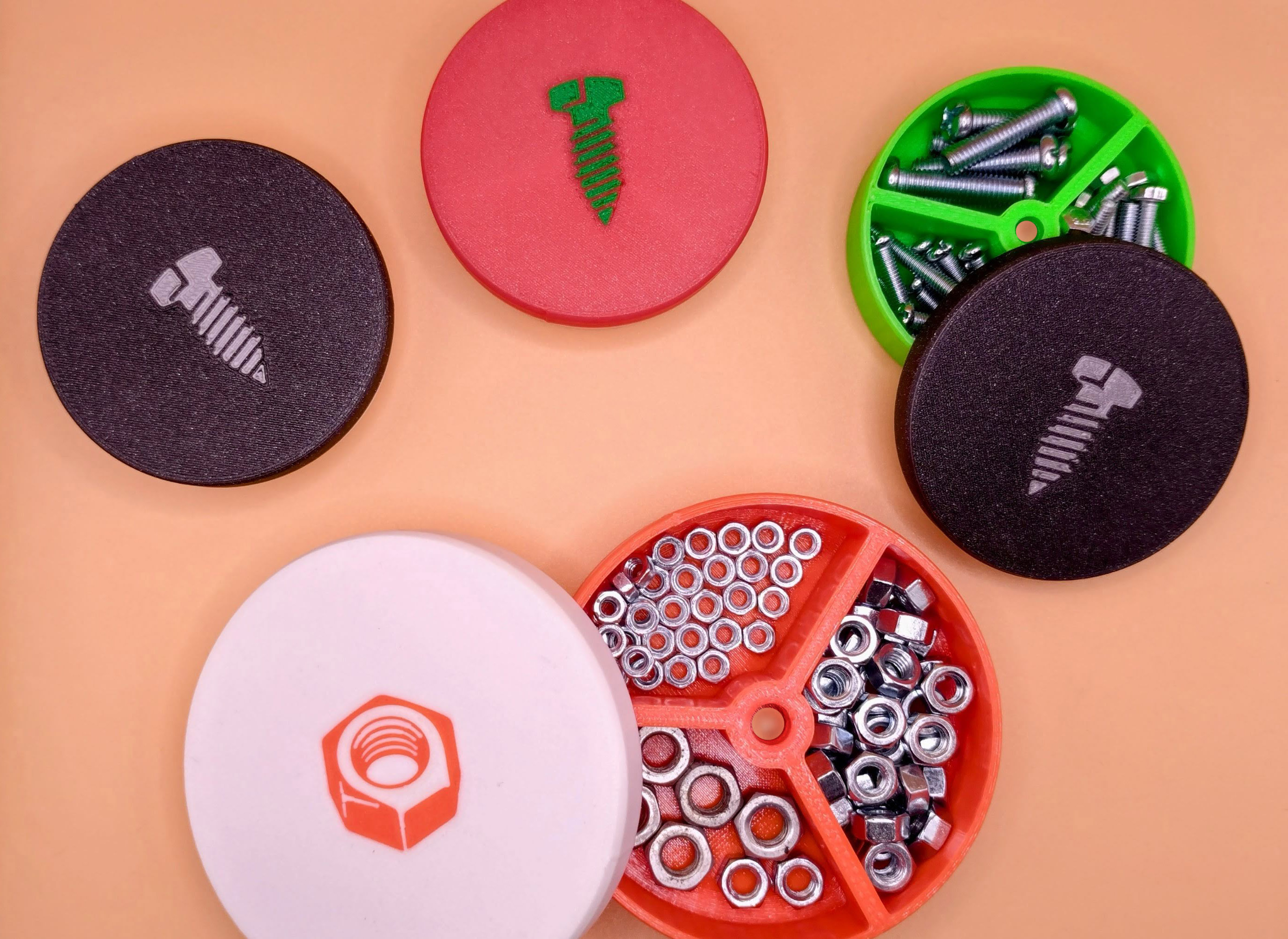 Organizer for screws and nuts by 3D PRINT | Download free STL model ...