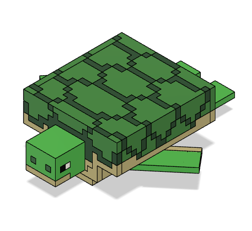 Minecraft Turtle par Ribo_3D | Téléchargez gratuitement un modèle STL ...