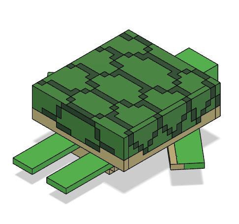 Minecraft Turtle par Ribo_3D | Téléchargez gratuitement un modèle STL ...