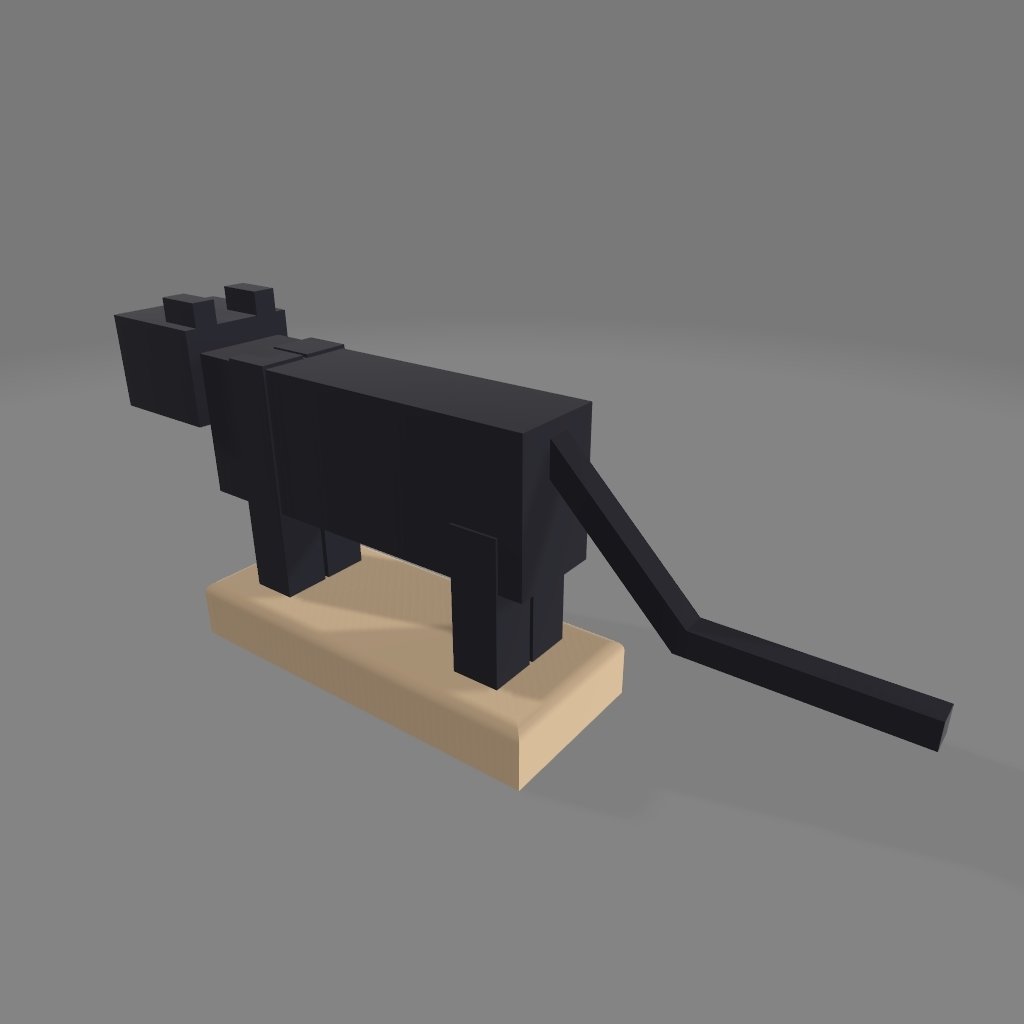 Cat minecraft by Ribo_3D | Download free STL model | Printables.com