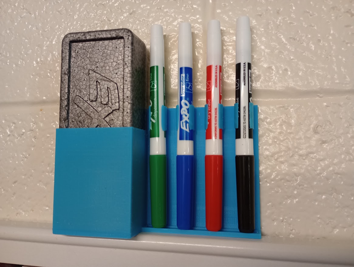 Marker and Eraser Holder by Craig Holm | Download free STL model ...