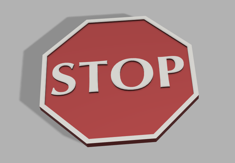 Magnetic Stop sign for mosquito net by VargaMark | Download free STL ...