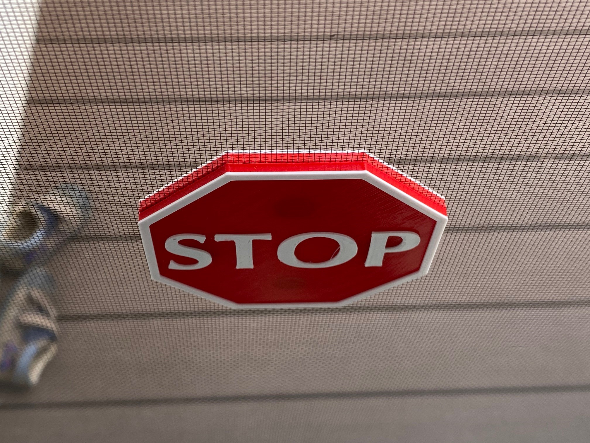 Magnetic Stop sign for mosquito net by VargaMark | Download free STL ...