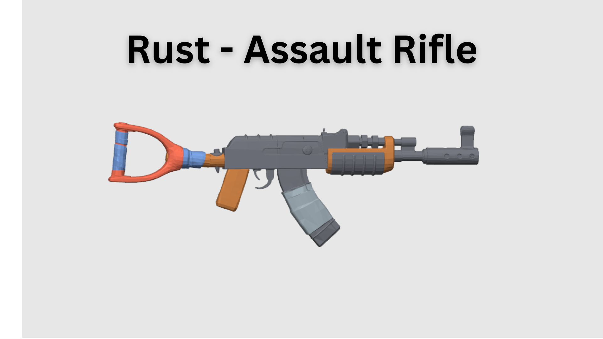 Assault Rifle Rust By Lookawilduser Download Free Stl Model