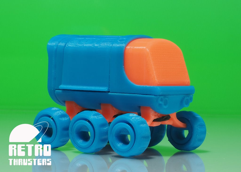 Retro Thrusters RT2 - Sci-fi space buggy rover toy - no supports by ...