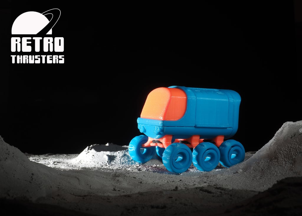 Retro Thrusters RT2 - Sci-fi space buggy rover toy - no supports by ...