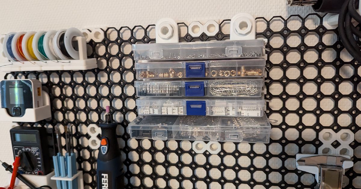 Component/small parts box holder for Multiboard by Metal Spoon ...