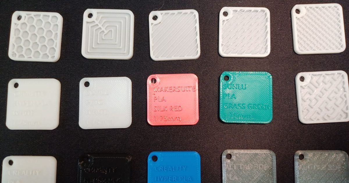 Sample filament square by Brawlybanana327 | Download free STL model ...