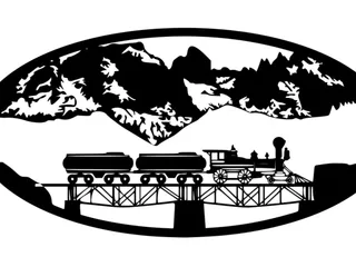 Train Scene Wall Art by Jura Švébiš | Download free STL model ...