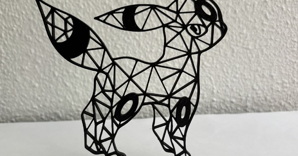 Geometric Umbreon Pokémon by 3DPrintastica | Download free STL model ...