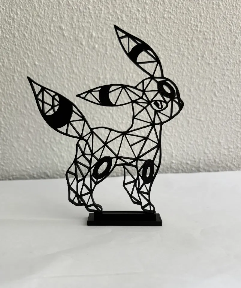 Geometric Umbreon Pokémon by 3DPrintastica | Download free STL model ...