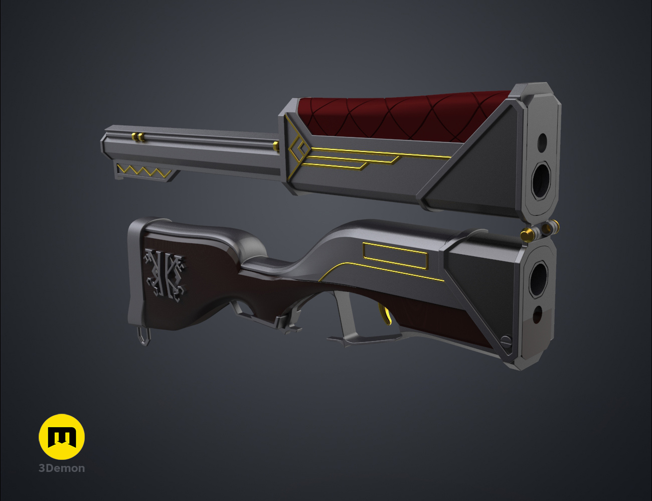Caitlyn's Rifle from Arcane - Foldable repeater prop by 3Demon ...