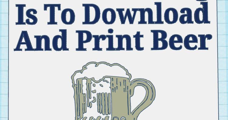 Download Beer Sign by Phantom Printer | Download free STL model ...